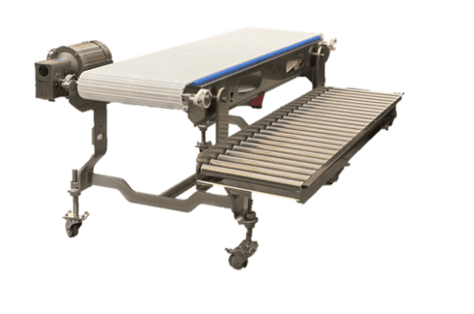 Horizontal Pack Off Plastic Belt Conveyor | Chicago Metalcraft